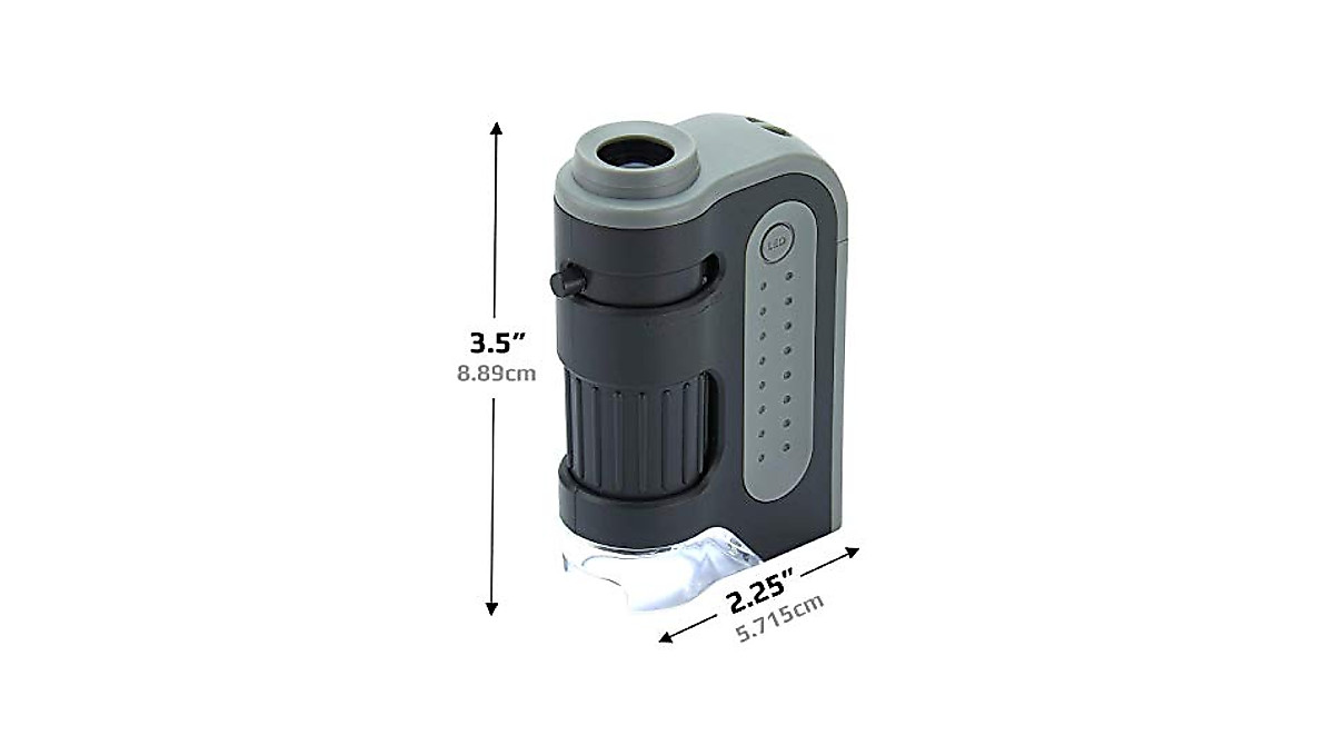 Carson MicroBrite Plus 60x-120x Pocket Microscope - Compact & Powerful