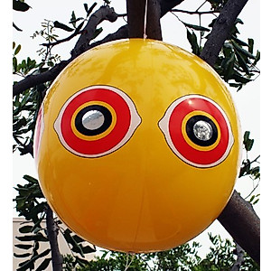 Bird B Gone MMSEB Balloon Bird Repellant, 20" D, Bright Yellow