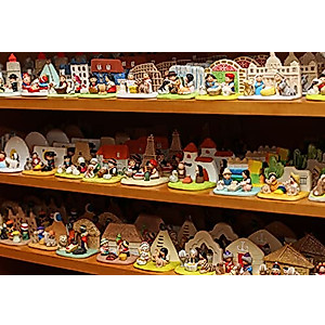 London Nativity Scene - Handmade in Clay - 1 block - 3.4"X2.4"X3.4" high, UK, Great Britain, Westminster Abbey