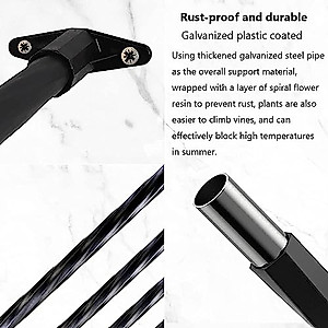 Rose Arch Half Arch,Weatherproof Garden Arch Arbors Garden Gazebo,Pergola Climbing Aid Trellis Archway for Climbing Plants,Half Rose Arch for Indoor/Outdoor/Garden Lawn/Wedding,Black,240 * 240cm