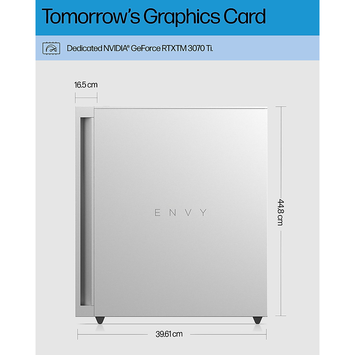 HP Envy Desktop PC, NVIDIA GeForce RTX 3070 Ti, 12th Gen Intel Core i7-12700, 16 GB SDRAM, 1 TB SSD, Windows 11 Home, Wi-Fi 6 & Bluetooth, 10 USB Ports, Pre-Built PC Tower (TE02-0030, 2022)