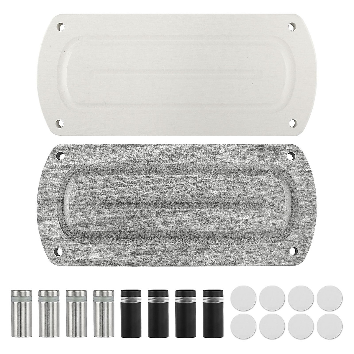 Bathroom Counter Tray, Sink Caddy Stone, 2 Pcs Stone Tray Instant Dry Sink Tray, Bathroom Sink Caddy Strong Water Absorption Sink Caddy, Kitchen Sink Accessories for Bathroom Kitchen(Gray+White)