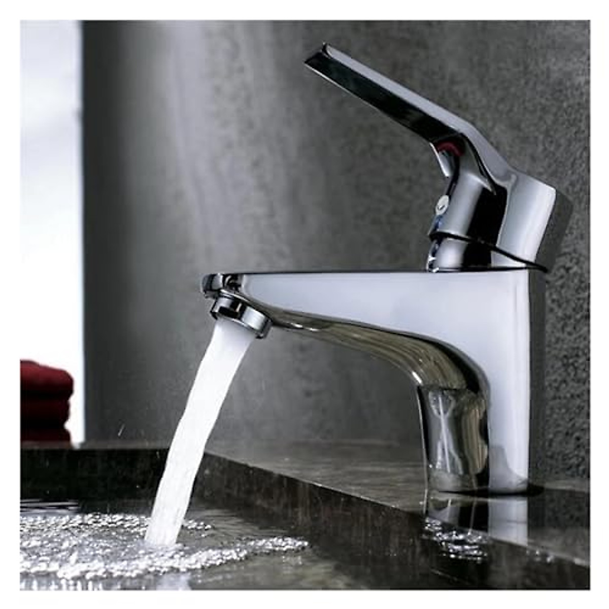 FACUT Hot and Cold Mixer Tap Bathroom Basin Sink Faucet Chrome Copper Water Tap Mixer Single Handle Bath Faucets,Kitchen Sink Faucet FACUT