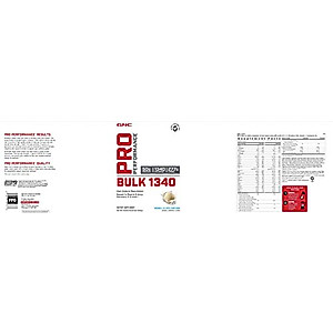 GNC Pro Performance Bulk 1340 - Vanilla Ice Cream, 9 Servings, Supports Muscle Energy, Recovery and Growth