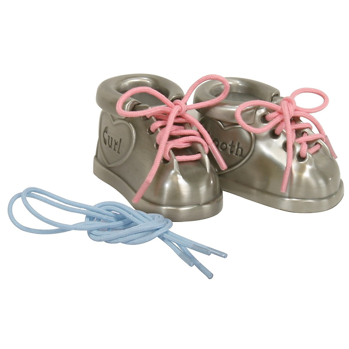 Stephan Baby Pewter First Tooth and First Curl Keepsake Shoes