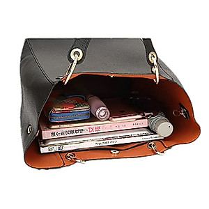 Womens Leather Handbags Tote Bag Shoulder Bag Top Handle Satchel Designer Ladies Purse (1#)