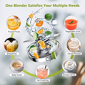 Keenstar Blenders for Kitchen, Professional 1450W Countertop Blender for Crush Ice, 68Oz Blender for Smoothies, 10 Speed Control, BPA-Free, 8 Titanium Stainless Steel Blade for Frozen Fruit, Veggies