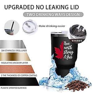 Canada Day Tumbler With Lids For Beach