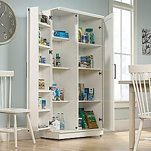 Sauder HomePlus Collection Storage Cabinet, Soft White finish