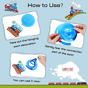 51 Pieces Train Birthday Party Supplies Decorations Transportation Hanging Swirls Steam Train Ceiling Decor for Railroad Traffic Sign Party I'm Two Party Baby Shower Favors Supplies