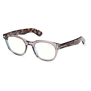 Eyeglasses Tom Ford FT 5807 -B 020 Shiny Transp. Grey, Vintage Grey Havana,"t"