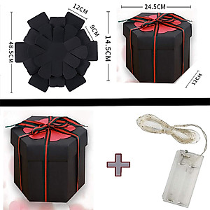 ECTY Creative Explosion Box -Scrapbook DIY Photo Album Box for Birthday Anniversary Valentine Day Wedding(Upgrade Version).