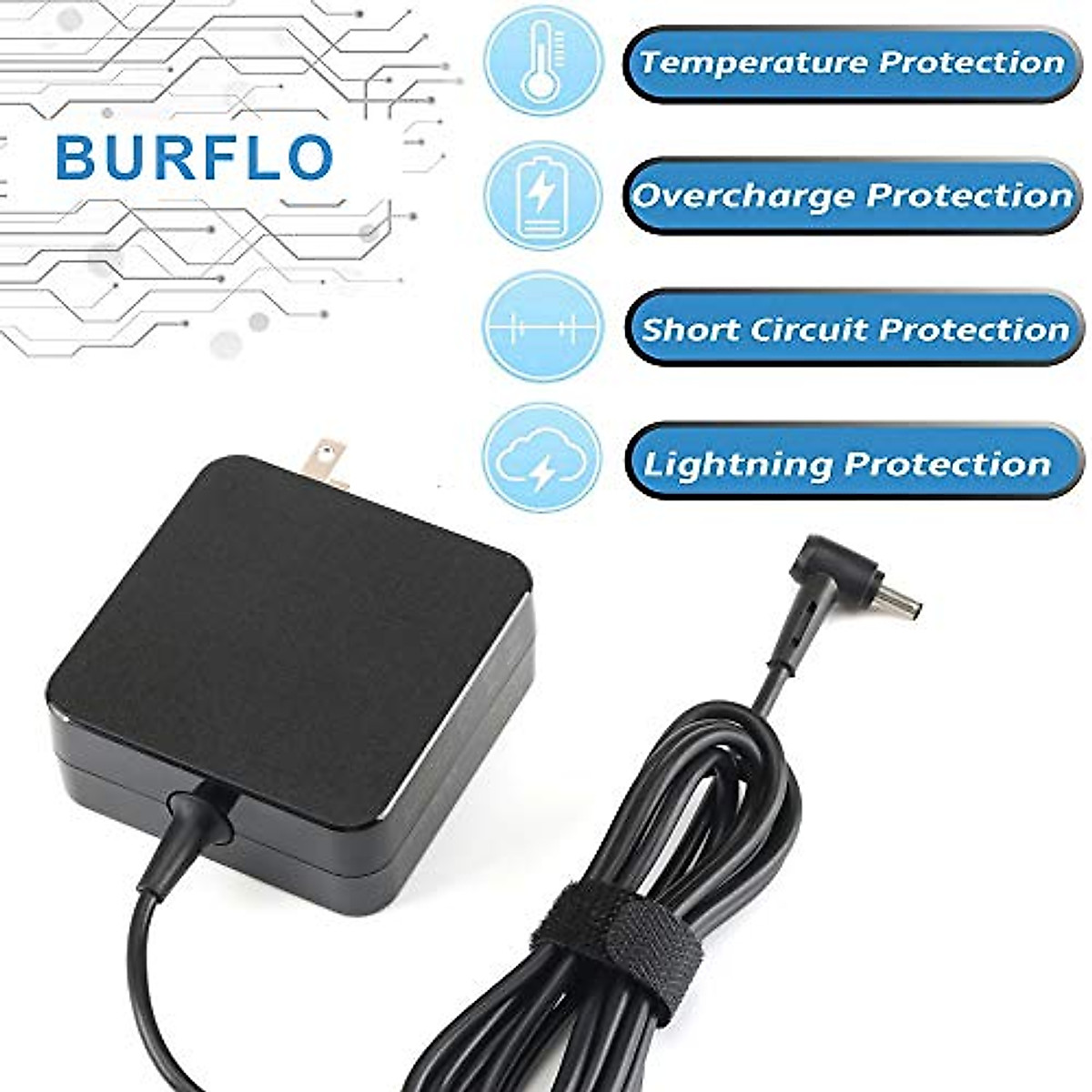 65W Ac Adapter/Laptop Charger for Asus VivoBook flip 14 15 17 F412 F512 X512 F412DA F512DA F512JA F512FA X512FA X512DA:X512DA-BT2020RL BR7N4 F412DA-WS33 F512DA-EB51 WH31 RS51 NH77 PB31-BL F512JA-AS34