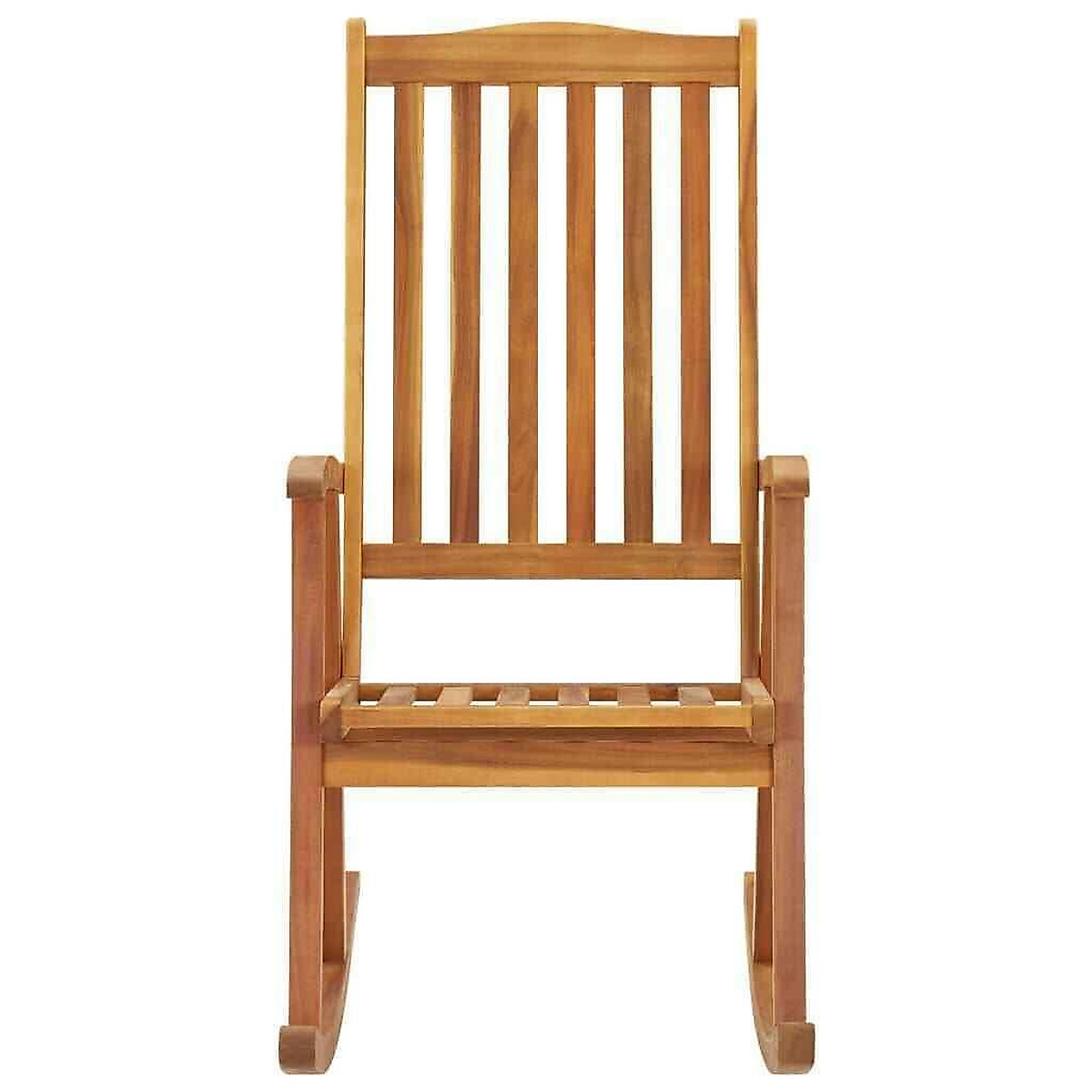 VBSQ Rocking Chair with Cushions Solid Acacia Wood Slirr Chair Rocking Chair Rocker Chair Rocker Camp Chair Rocker Recliner Rocking Camp Chair Rocking Chairs Outdoor Rocking Chair
