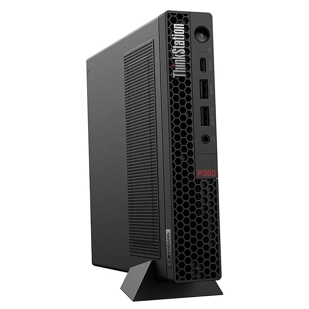 Lenovo ThinkStation P360 Tiny Business Mini Desktop (Intel i7-12700T 12-Core, 16GB RAM, 512GB PCIe SSD, T400 4GB, RJ-45, Display Port, SD Card, Black, Win 10 Pro) with KYB, Mouse, & Hub