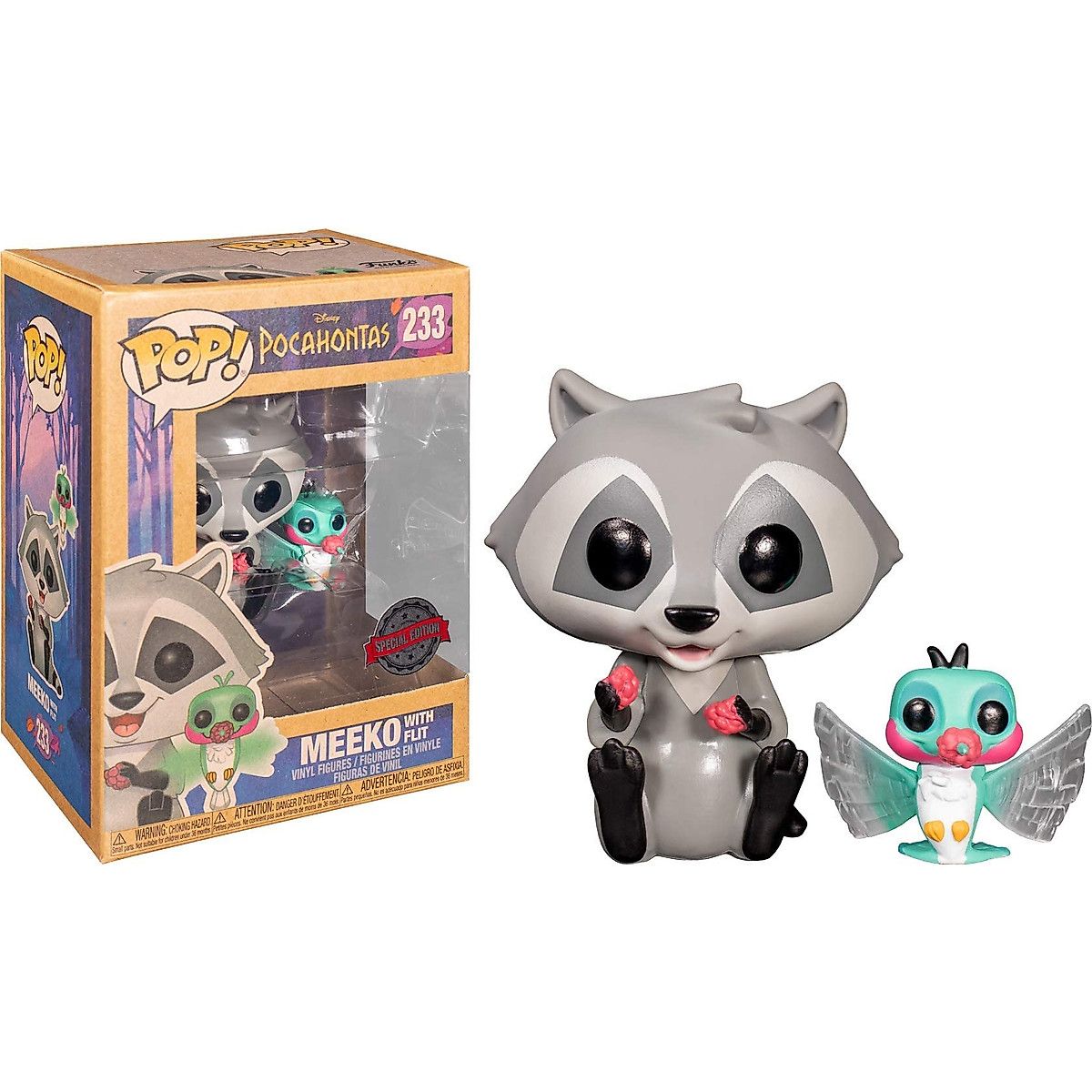 Funko POP! Disney: Pocahontas #233 - Meeko with Flit Earth Day Exclusive