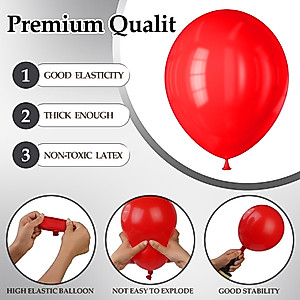 DECOCKRAT Assorted Latex Balloons Kit - 120PCS Party Balloons, 12'' Helium Balloon Set with Ribbon, Perfect for DIY, Birthday, Baby Shower, Wedding, Anniversary & Holiday Decoration