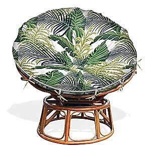 Iceberg Elf Outdoor Papasan Cushion Cover Only,(for 47in-55in Papasan Cushion Cover Waterproof) Zipper Design for Easy Closure and Removal, Silky Smooth Fabric