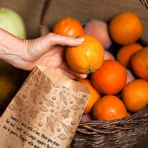 Kids Brown Paper Bags - Lunch Notes for Kids via Printed Jokes and Games Eco Friendly Food Safe 50pc Kraft Paper Lunch Bags for Everyday Lunch, Snack, Sandwich- Biodegradable