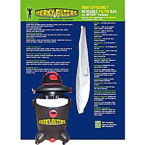 Medium Reusable Filter Bag for Wet/Dry Vacuums