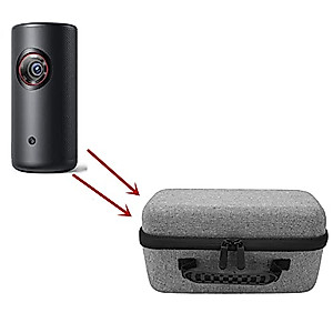 Cuifati Projector Carrying Case for Samsung Nebula Anker Capsule 3 Laser & The Freestyle 1080P Projector, EVA Waterproof Shakeproof Portable Travel Bag