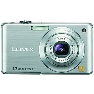 Panasonic Lumix DMC-FS15 12MP Digital Camera with 5x MEGA Optical Image Stabilized Zoom and 2.7 inch LCD (Silver)
