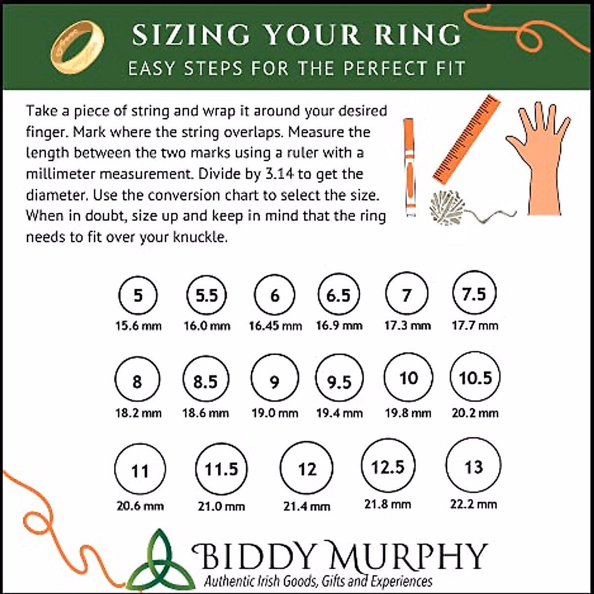 Biddy Murphy, Women's Claddagh Ring, 10K Yellow Gold Heart & 925 Sterling Silver Weave Band, Size 8