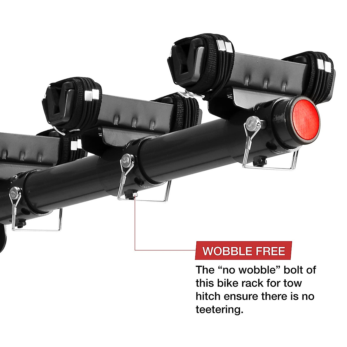 3-Bike Racks for 2 inch Hitch - Bicycle Carrier Racks Adjustable Cradles for All Bike with/Without Cross-Bar