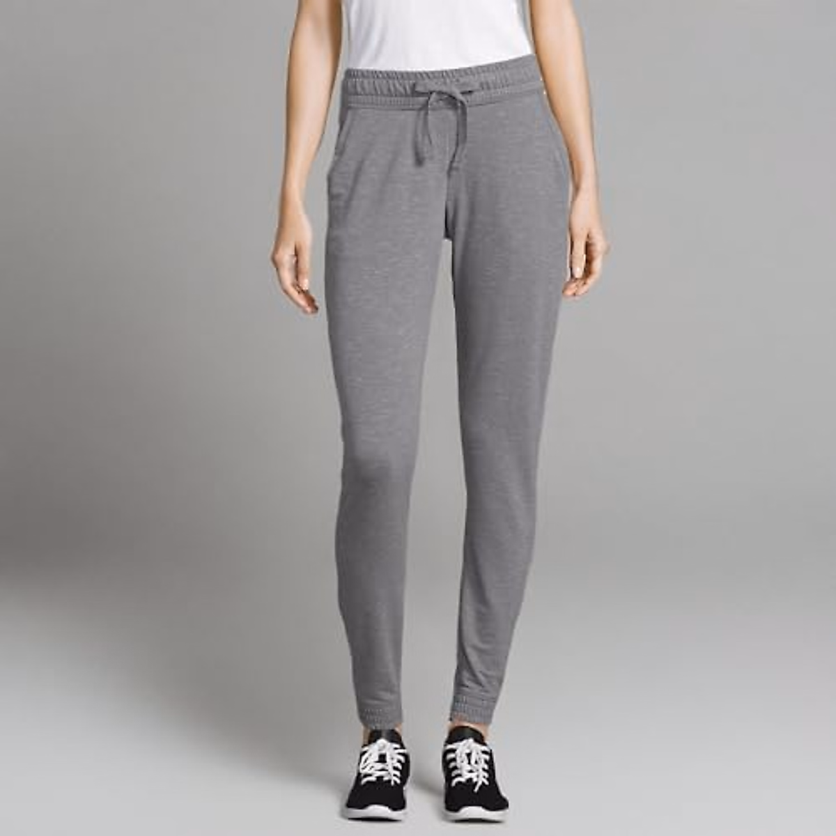 Hanes Womens Jogger With Pockets Athletic-sweatpants, Dada Grey Heather, Large US