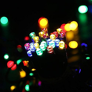 SOLARMKS Solar Christmas Lights 2 Pack Solar String Lights 72ft 200 LED 8 Modes Waterproof Solar Fairy String Lights for Outdoor, Gardens, Homes, Wedding, Christmas Party,Xmas Tree (Multi-Color)