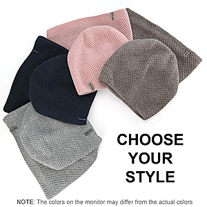 Braxton Hats Scarf Set Women - Knit Dark Royal Blue Slouchy Navy Beanie Neck Warmer - Wool Fleece Cap Scarfs