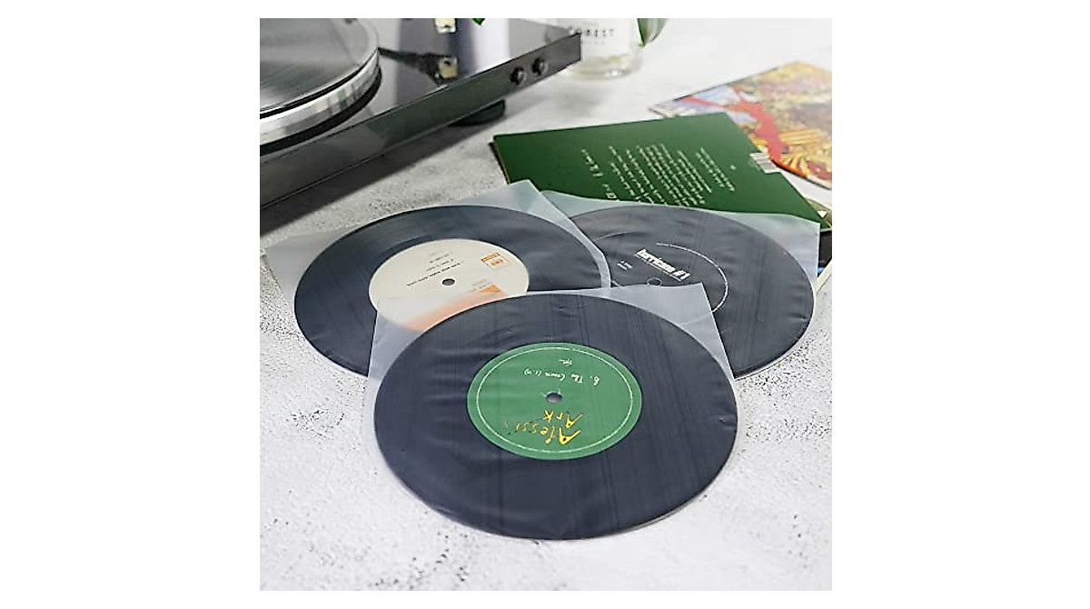 sdroceRyaM 50PCS 10" Vinyl Record Inner Sleeves - Anti-Static Protection