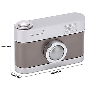 Estink Camera Shaped Metal ADHD Push Slider Toy, Metal Push Card Fidget Slider, Camera Shaped ADHD Push Slider Toy Office Desk Toys Gifts for Adults Kids Students Teens