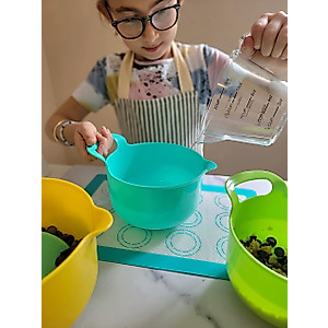 Tovla Jr. Cooking and Baking Montessori Mixing Bowl and Pitcher Set for Kids - Baking Supplies for Boys and Girls