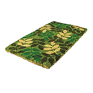 Notrax, Green Leaf, Handmade Natural Coir Doormat, Entry Mat for Indoor or Outdoor Use, 18"x30", C11 (C11S1830GL)