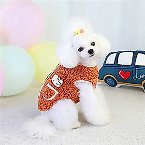 Small Pet Hoodies Autumn and Winter New Warm with Fleece Dog Clothes Double Cold Puppies Pet Clothes for Medium Dogs Easter