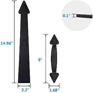 Garage Door Accents Magnetic Handle Hinges Kit Faux Garage Hardware Kit Creative Magnets Garage Door Hardware Decoration