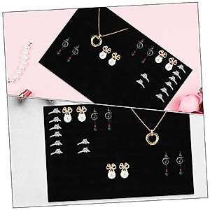 Didiseaon 12 pcs jewelry box pad earring display pad ear stud holder jewelry storage organizer jewelry insert tray selling jewelry foam holder jewelry organizer tray sponge cosmetic travel