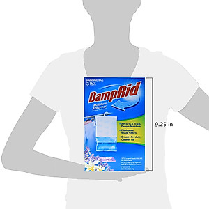 DampRid Lavender Vanilla Hanging Moisture Absorber, 3 Pack, for Fresher, Cleaner Air in Closets