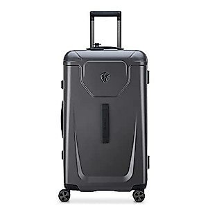 PEUGEOT Voyages Hardside Luggage with Spinner Wheels, Anthracite, 26 Inch Trunk