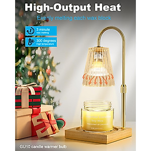 SerBion GU10 Halogen Light Bulbs, GU10+C Candle Warmer Lamp with Dimmable, MR16 120V 25W with GU10 Base for Track Light Bulbs and Range Hood Light Bulbs, Warm White, 3000+Hours Long-Lastin Pack of 6