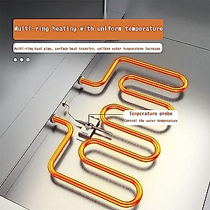 3-Pan Commercial Food Warmer, 1.5KW Electric Steam Table 4L*3, Professional Stainless Steel Buffet for Catering and Restaurants 60 * 38 * 25cm