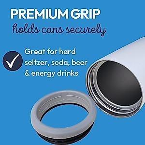Biddlebee Skinny Can Cooler for Slim Beer & Hard Seltzer | 12oz Double Wall Vacuum Insulated Drink Holder | Beach Gifts for Women | Gifts for Best Friend, Birthday Gift, Girls Trip & Vacation