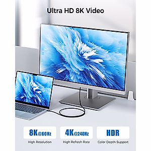 Cable Matters [Intel Certified] 40Gbps Thunderbolt 4 Cable 3.3ft with 8K Video and 240W Charging - 1m, Compatible with USB4, Thunderbolt 3 Cable and USB-C