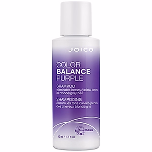 Joico Color Balance Purple Shampoo | For Cool Blonde, Gray Hair | Eliminate Brassy Yellow Tones | Boost Color Vibrancy & Shine | UV Protection | With Rosehip Oil & Green Tea Extract | 1.7 Fl Oz