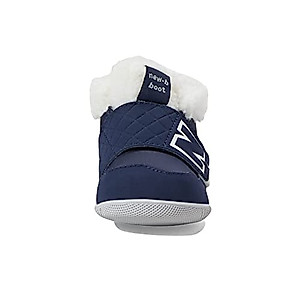 New Balance Baby Boys New-B Boot V1 Hook and Loop Sneaker, Natural Indigo/Rain Cloud/Sea Salt, 4 Wide Infant