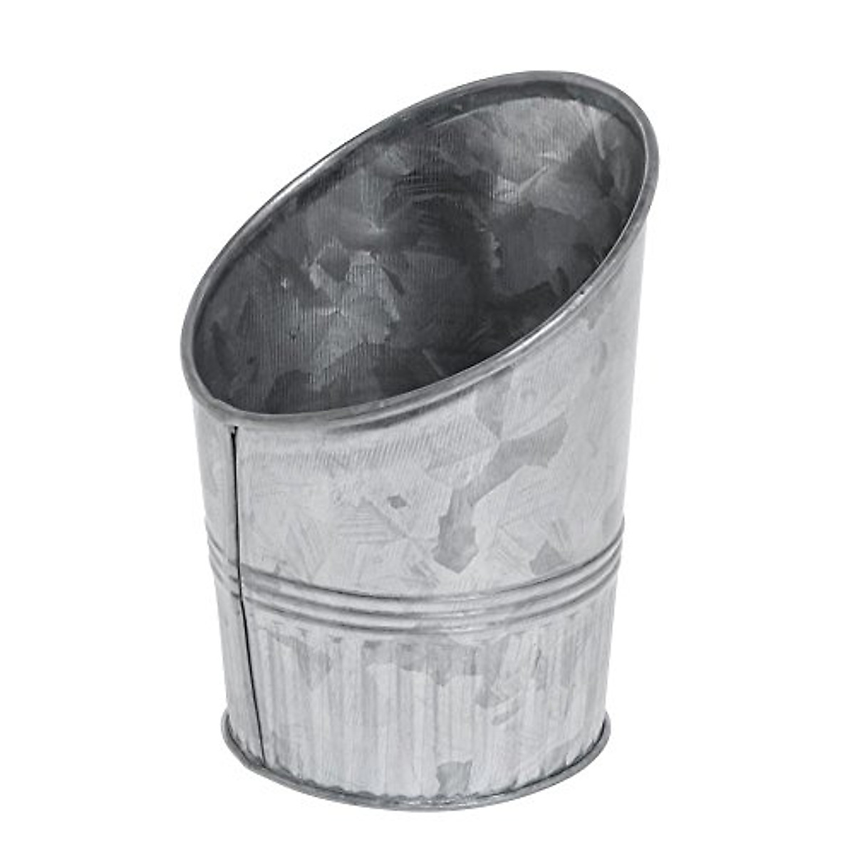 American Metalcraft GFC45 Galvanized Fry Cup, Angled, 10 oz. Capacity, 3-1/2" Dia., 4-1/2" H