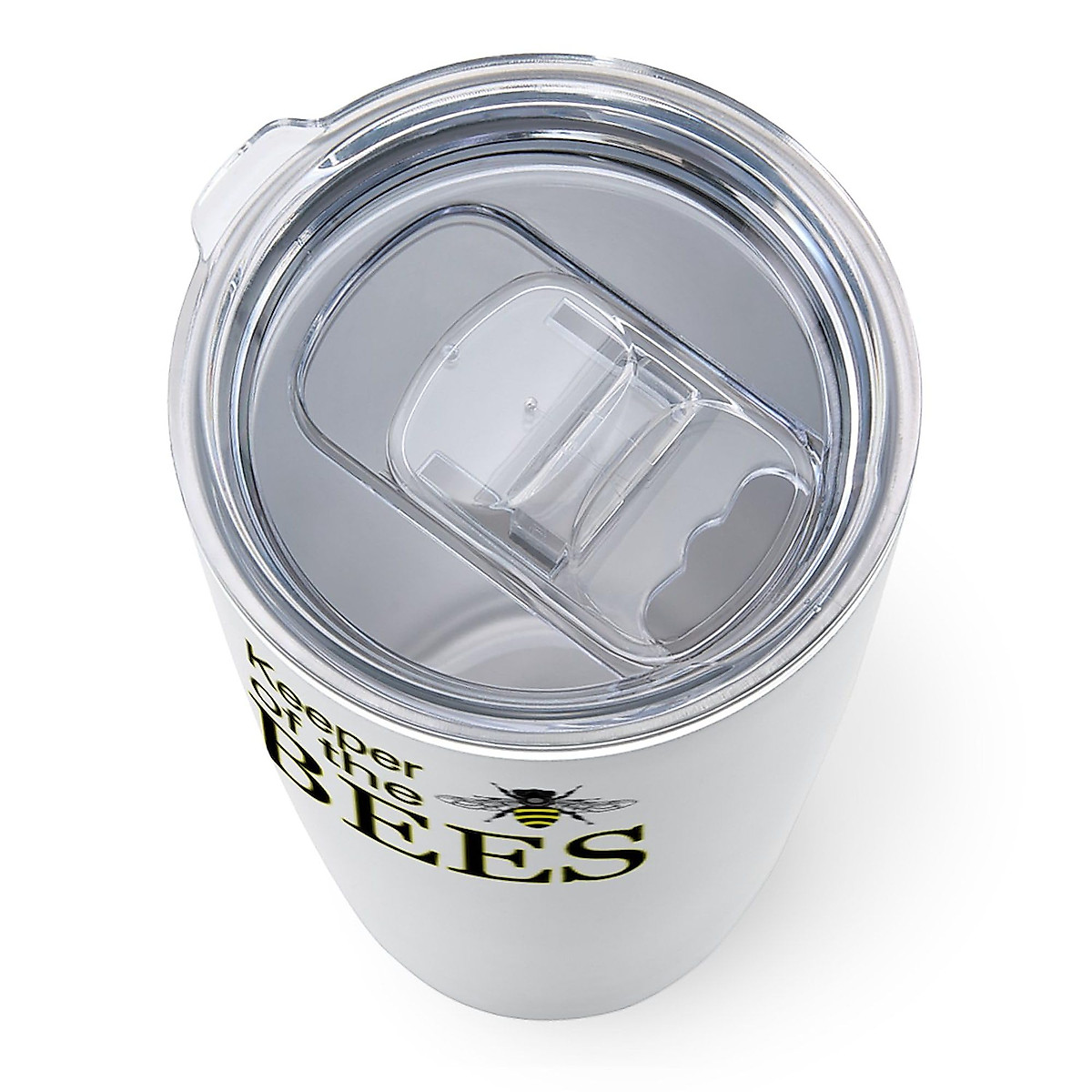 CafePress Keeping Bees Stainless Steel Travel Mug Stainless Steel Travel Mug, Insulated 20 oz. Coffee Tumbler