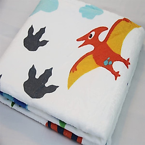Dinosaur Blanket for Boys Kids Cartoon Dino Soft Plush Fleece Baby Toddler Throw Blanket Cute Print Travel Blankets for Girls Sofa Bed