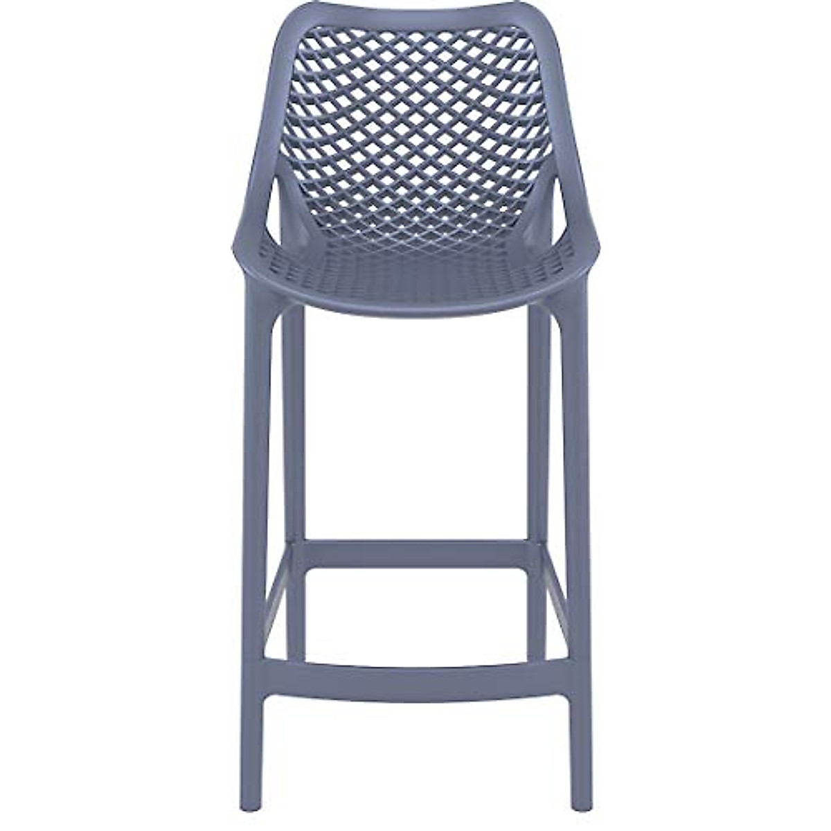 Compamia Air Patio Counter Stool in Dark Gray (Set of 2)